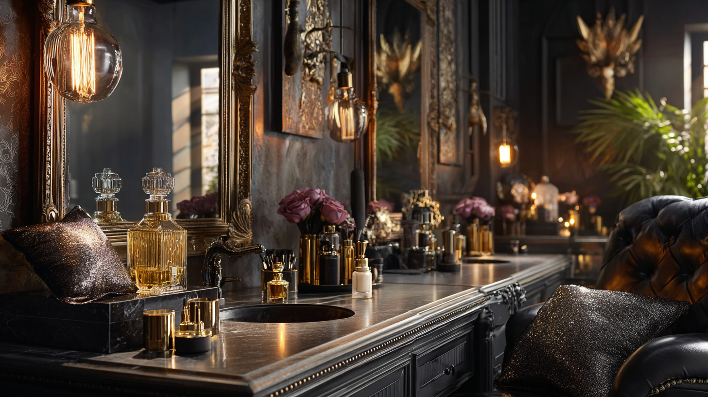 41 Gotham Glam Vanity Setups That Channel Style - Inspired Realms