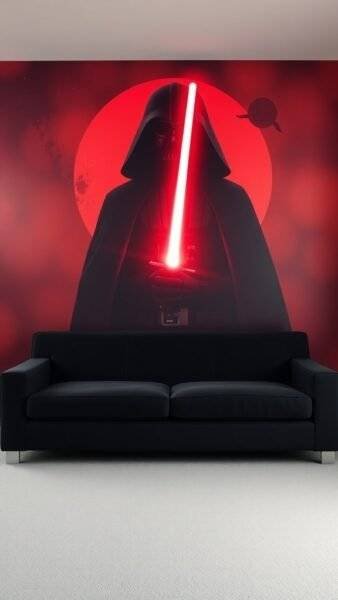 Cherry Red Home Décor Fit for A Sith Lord - Inspired Realms