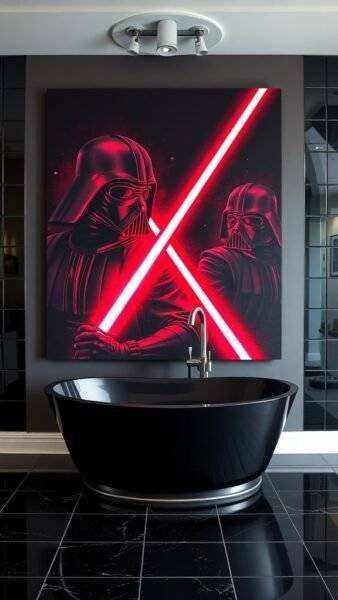 Cherry Red Home Décor Fit for A Sith Lord - Inspired Realms