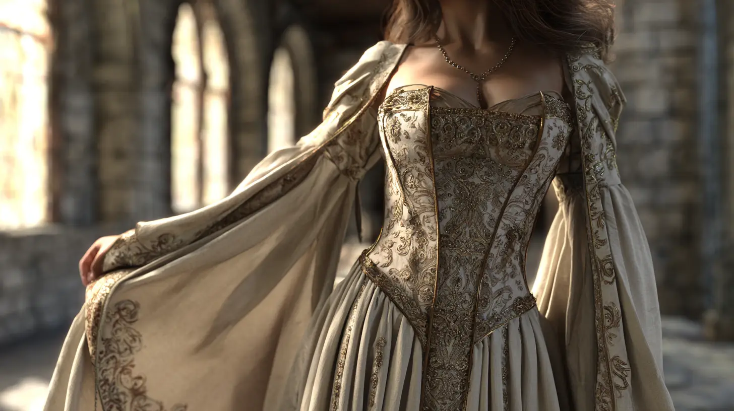 Medieval Revival Outfits with Corsets and Flowing Gowns - Inspired Realms
